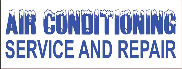 Air Conditioning Service and Repair | Vinyl Banner | Smogchecksupplies.com