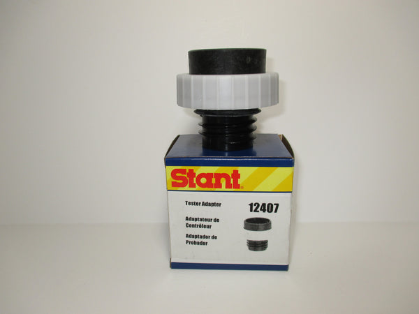 STANT FUEL CAP ADAPTER 12407, BLACK WITH WHITE RING | Smogchecksupplies.com