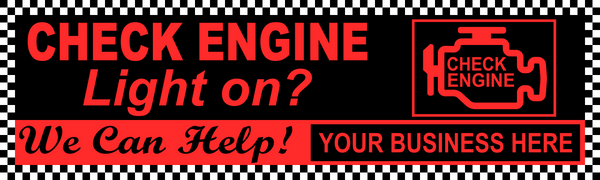 CHECK ENGINE LIGHT ON? WE CAN HELP BANNER | Smogchecksupplies.com