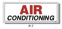 AIR CONDITIONING SIGN, P-7, Smogchecksupplies.com, 1-877-438-7761 ...