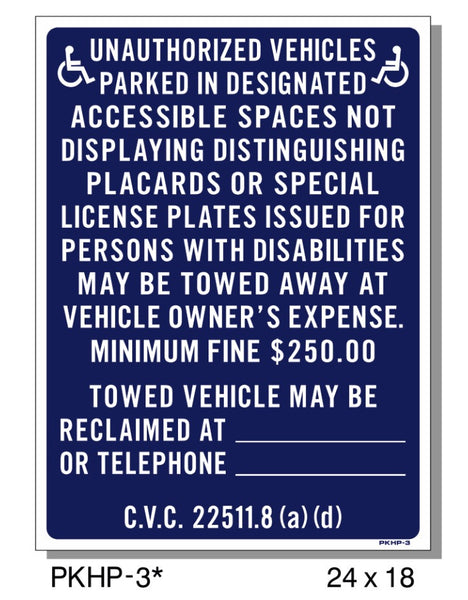 UNAUTHORIZED VEHICLES/NOT DISPLAYING LICENSE SIGN, 1-877-438-7761 ...