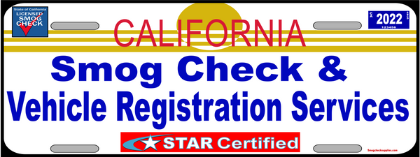SMOG CHECK & VEHICLE REGISTRATION SERVICES STAR CERTIFIED BANNER ...