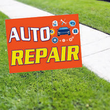 AUTO REPAIR Yard Sign 18" X 24" | Smogchecksupplies.com