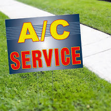 AC Auto Service Yard Sign | Smogchecksupplies.com