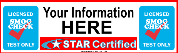 STAR CERTIFIED TEST ONLY YOUR INFORMATION HERE CUSTOM BANNER ...